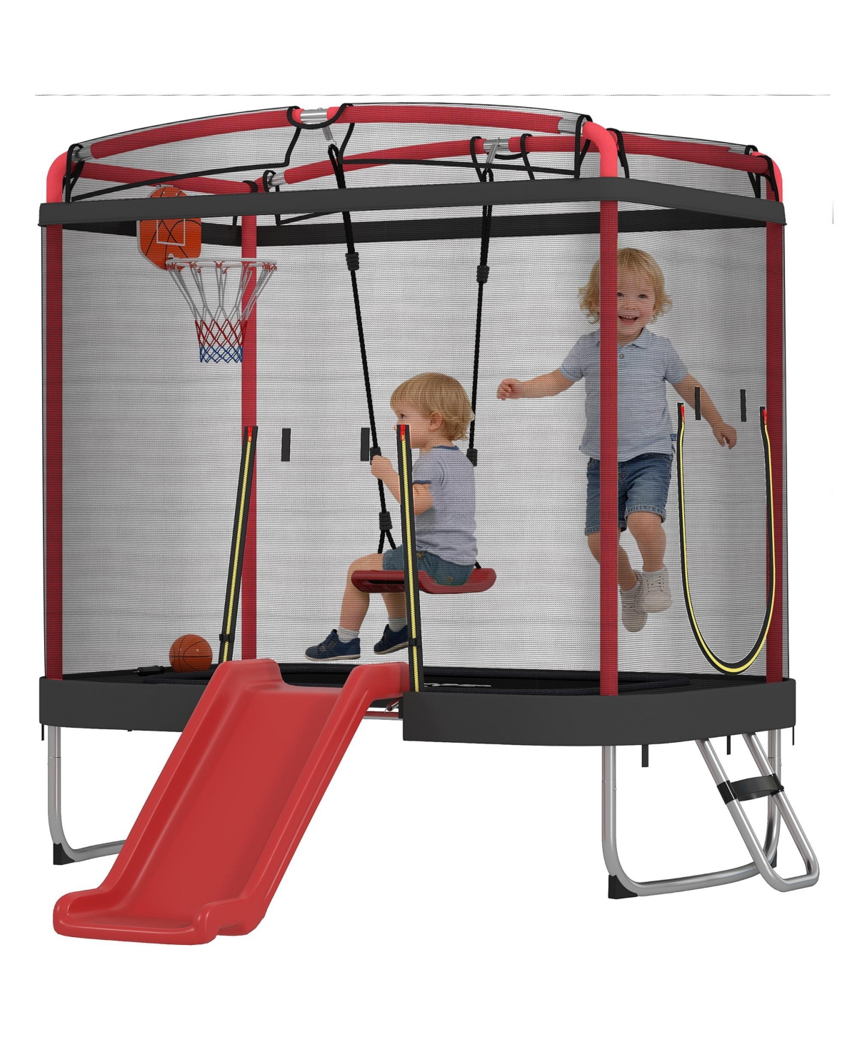 Click here for Qaba 4 x 6FT Trampoline for Kids Indoor & Outdoor... prices