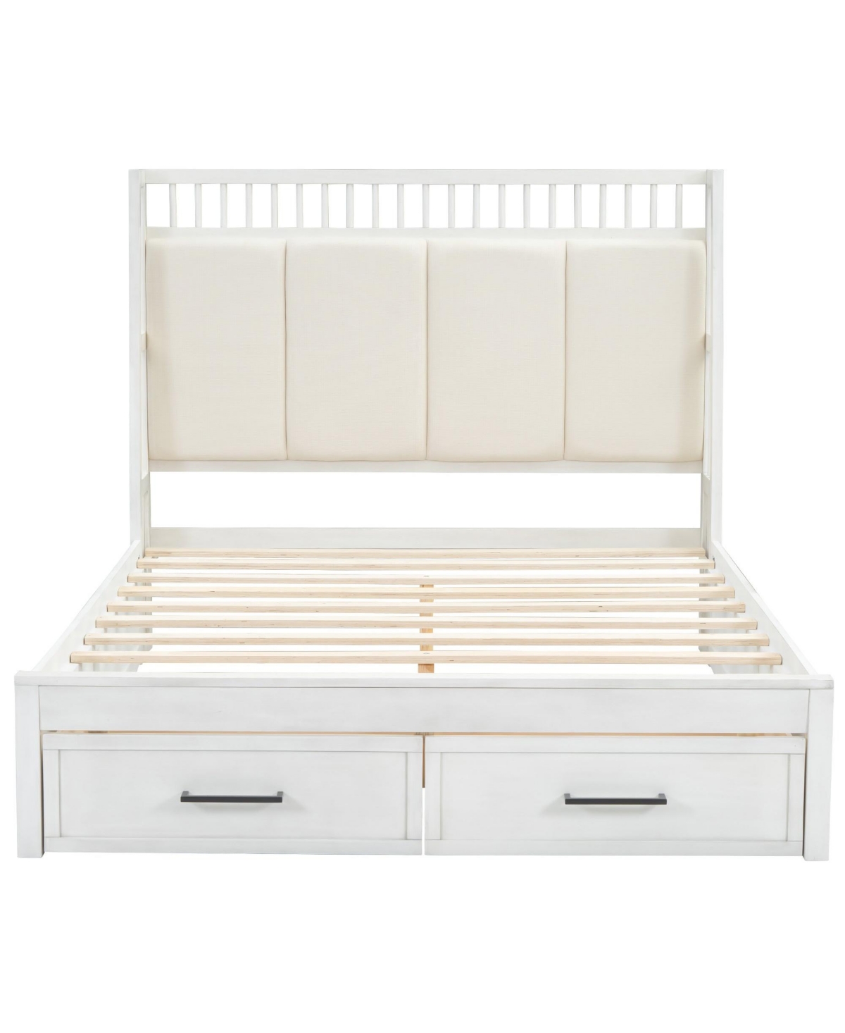 Click here for Boyel Living Queen Size Wood Platform Bed with Uph... prices