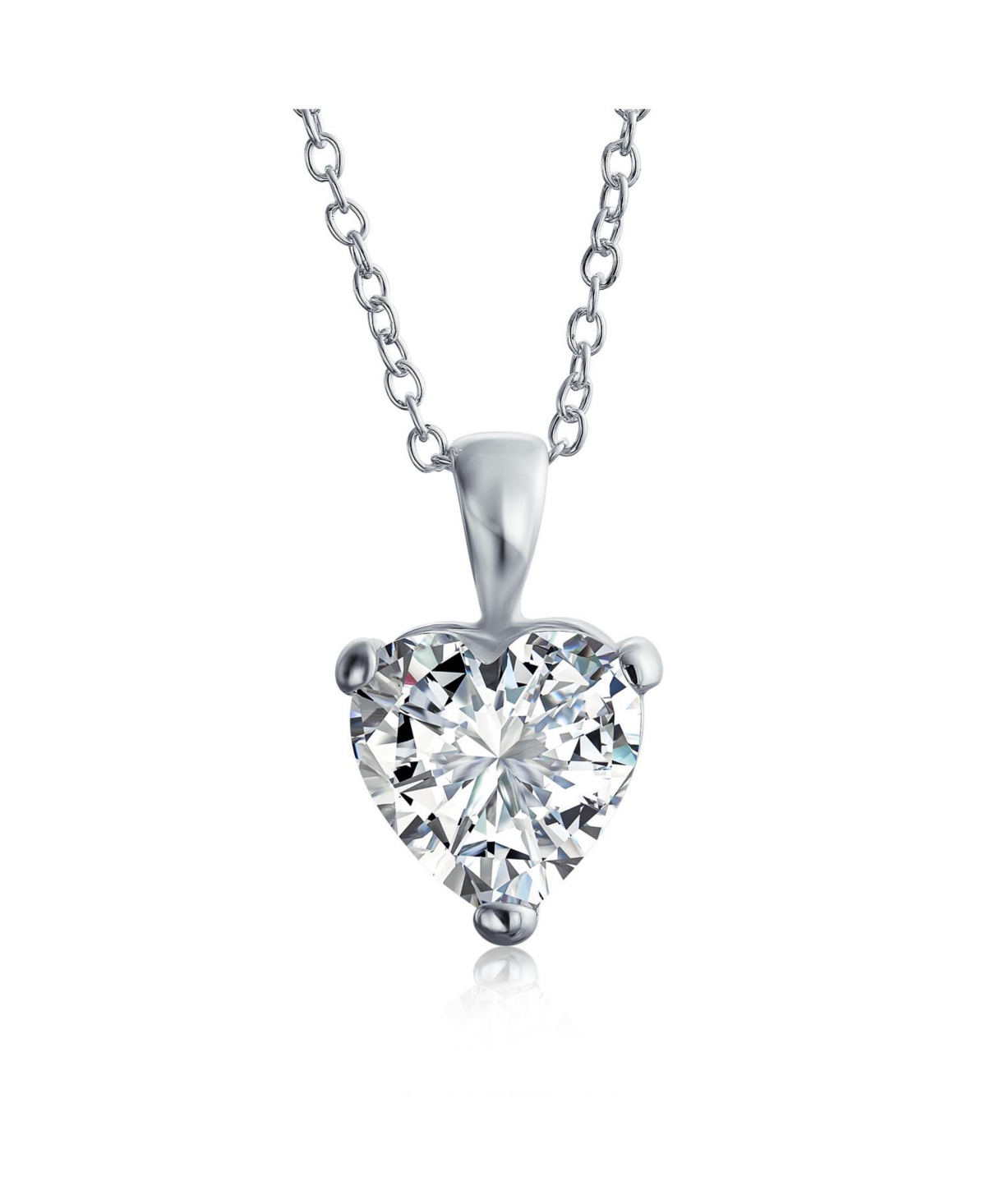 Click here for Bling Jewelry 5CT Cubic Zirconia Heart Shaped Soli... prices