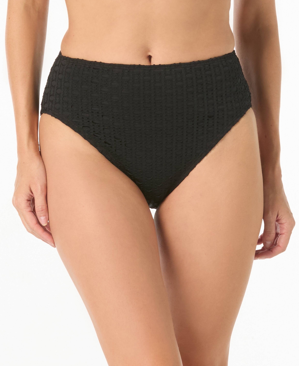 Click here for Carmen Marc Valvo Womens Crochet High-Waist Swim B... prices