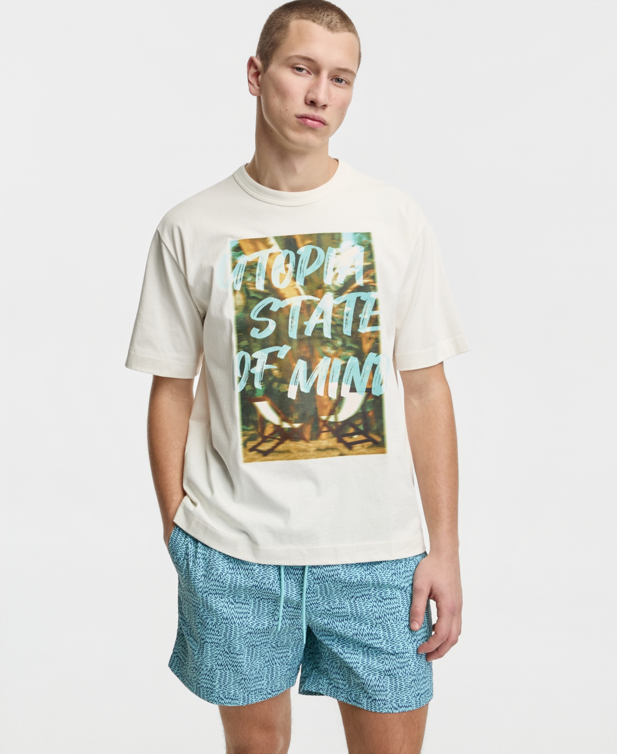 Click here for Mode of One Mens Utopia Graphic T-Shirt  Macys Exc... prices