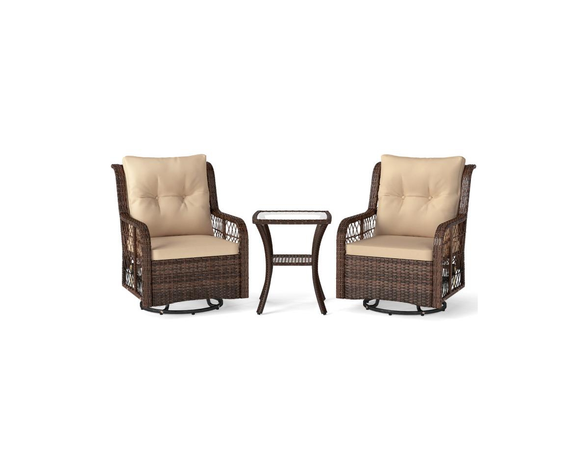 Click here for Slickblue Outdoor 3-Piece Furniture Set with Swive... prices