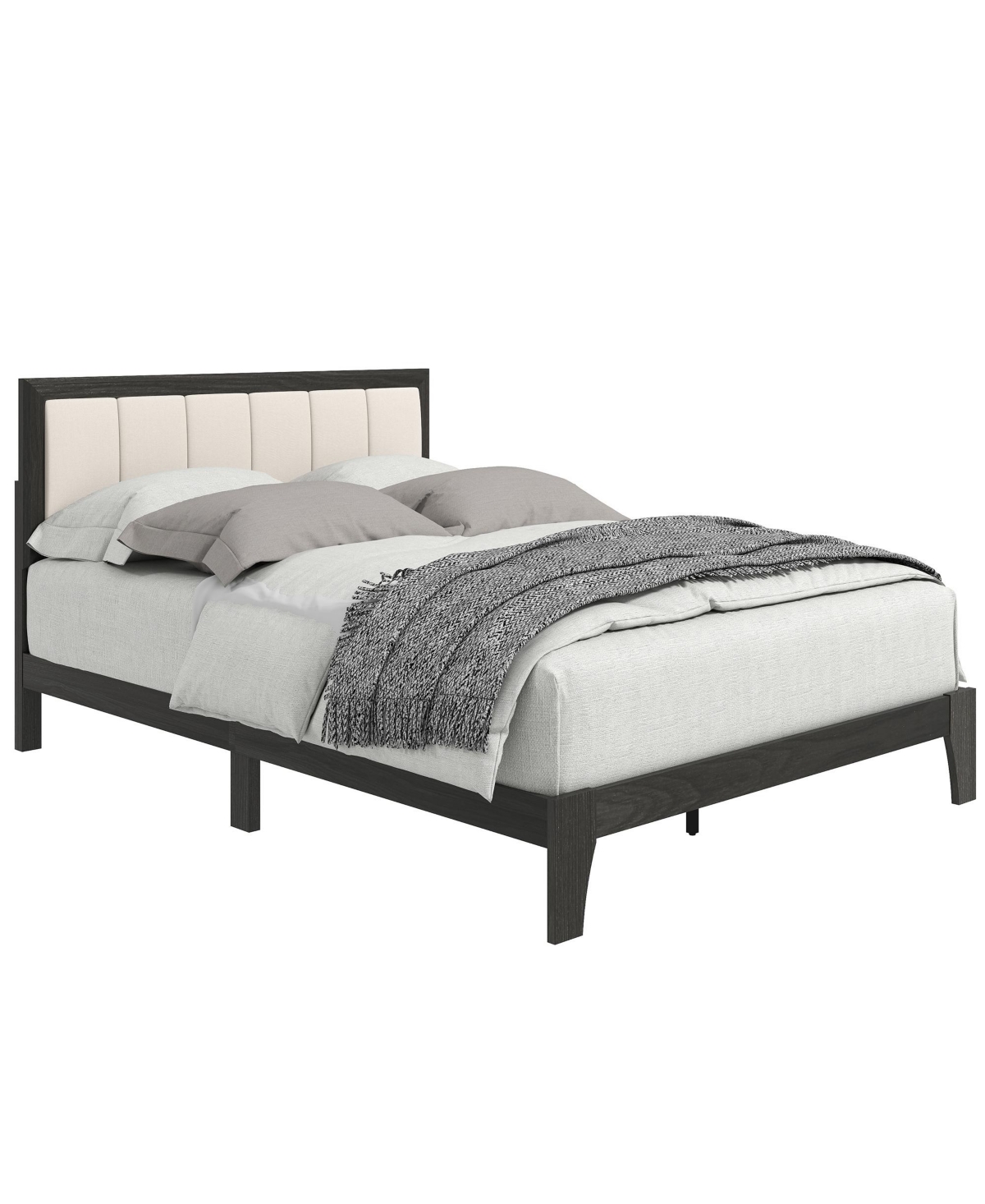 Click here for Homcom Full Size Bed Frame with Headboard Platform... prices