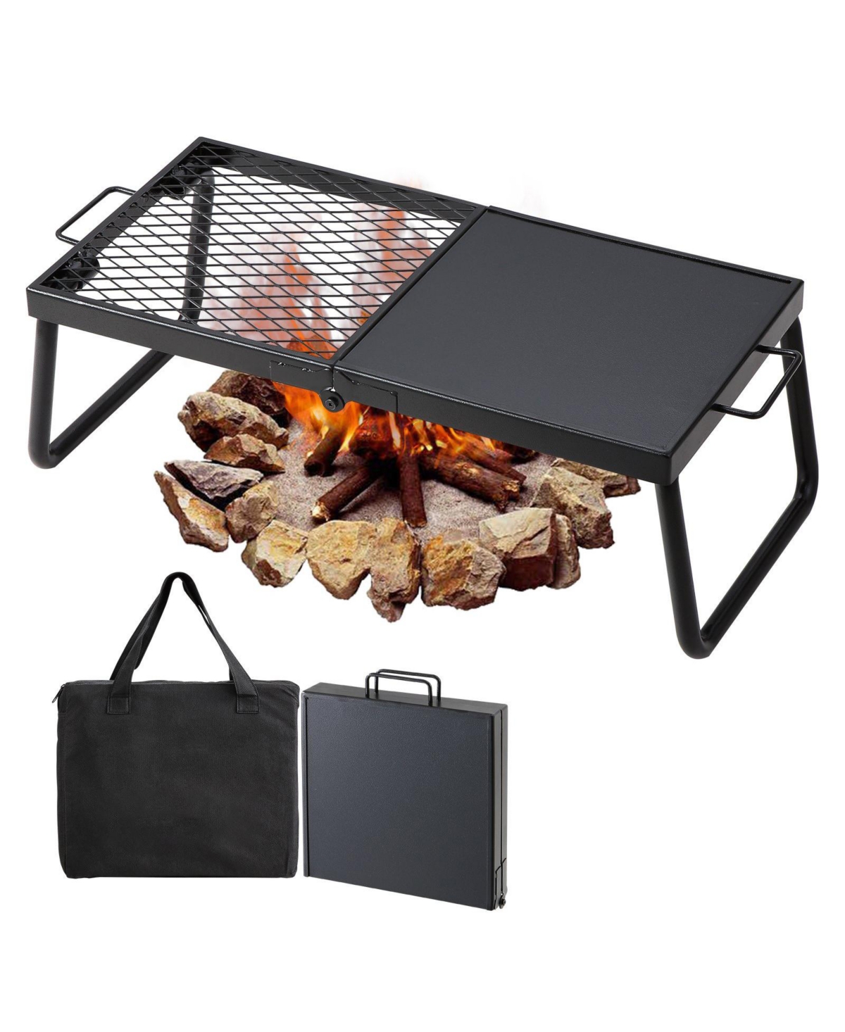 Click here for Ecooso 22.4" Folding Campfire Grill  Heavy Du... prices