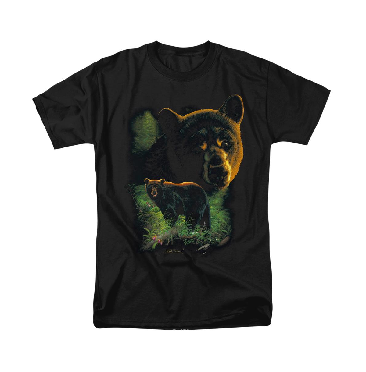 Click here for Wild Wings Mens Wildlife Black Bears T Shirt - Bla... prices
