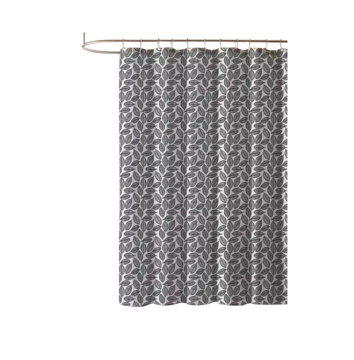 Click here for Slickblue 72-Inch Black White Leaf Pattern Polyest... prices