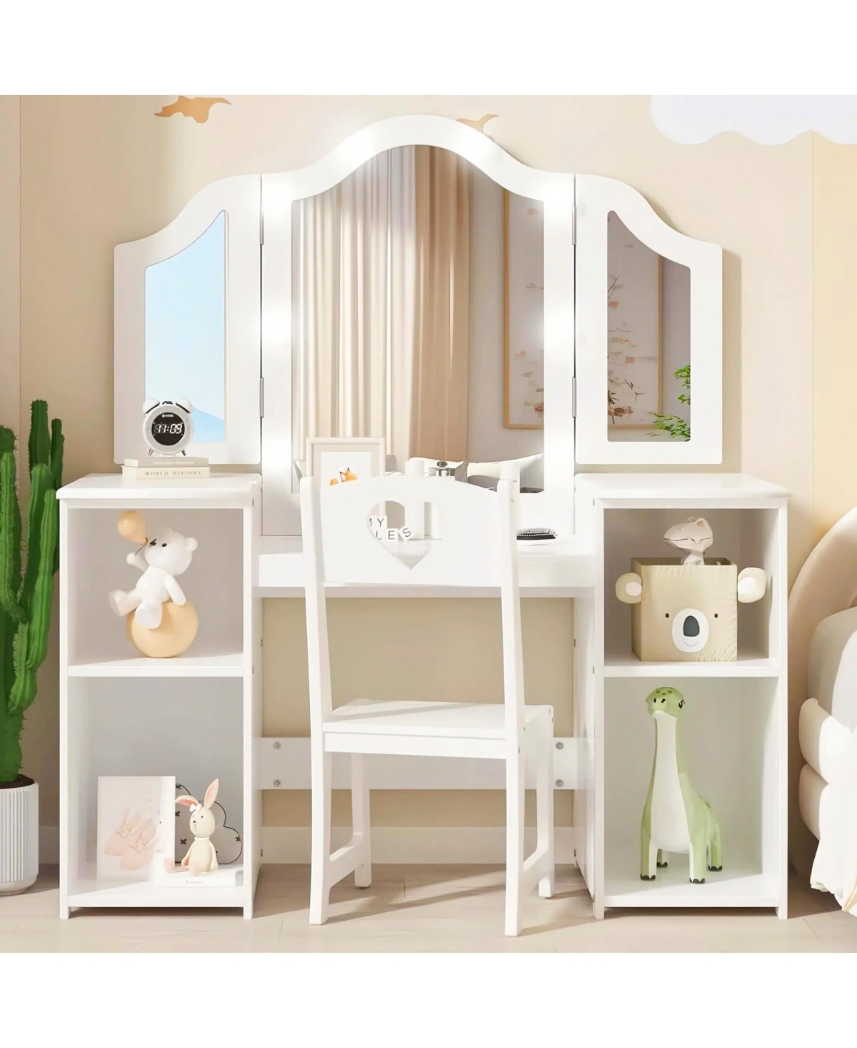 Click here for gaomon Kids Vanity with Lights 2 in 1 Princess Mak... prices