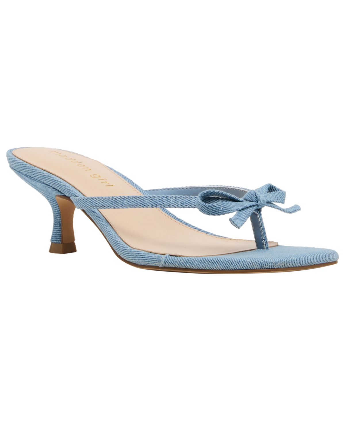 Click here for Madden Girl Charlotte Kitten-Heel Bow Dress Sandal... prices