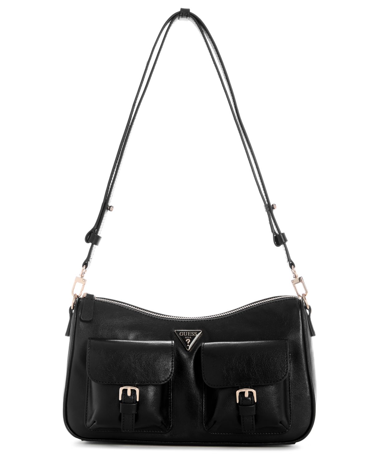 Click here for Guess Kassie Small Convertible Shoulder Bag - Blac... prices