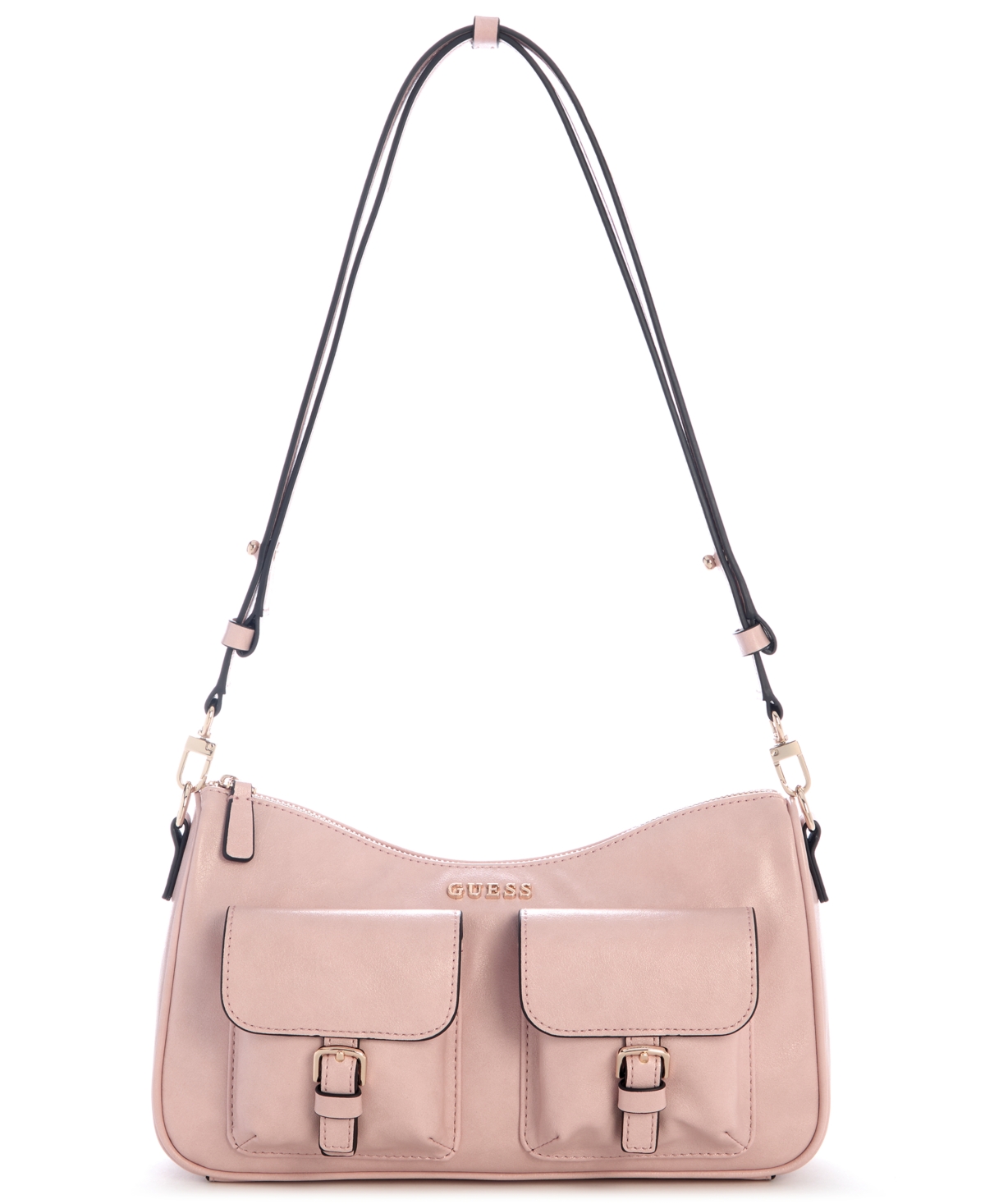 Click here for Guess Kassie Small Convertible Shoulder Bag - Pink prices