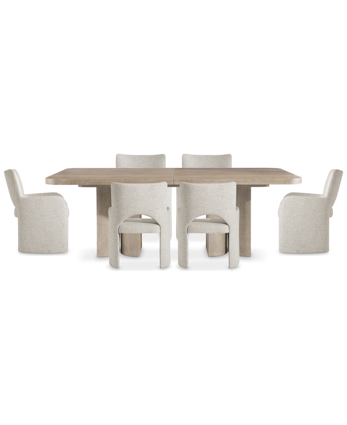 Click here for Bernhardt Loggia 7-Pc. Wood Rectangle Table and Up... prices