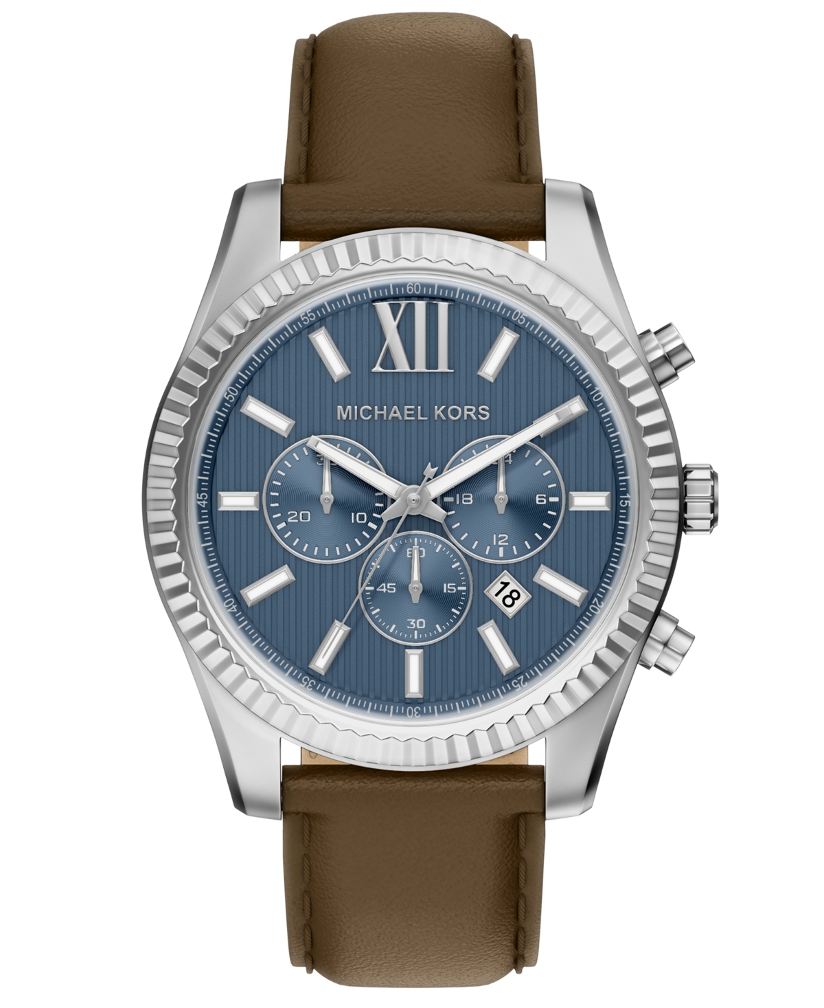 Click here for Michael Kors Mens Lexington Chronograph Brown Leat... prices