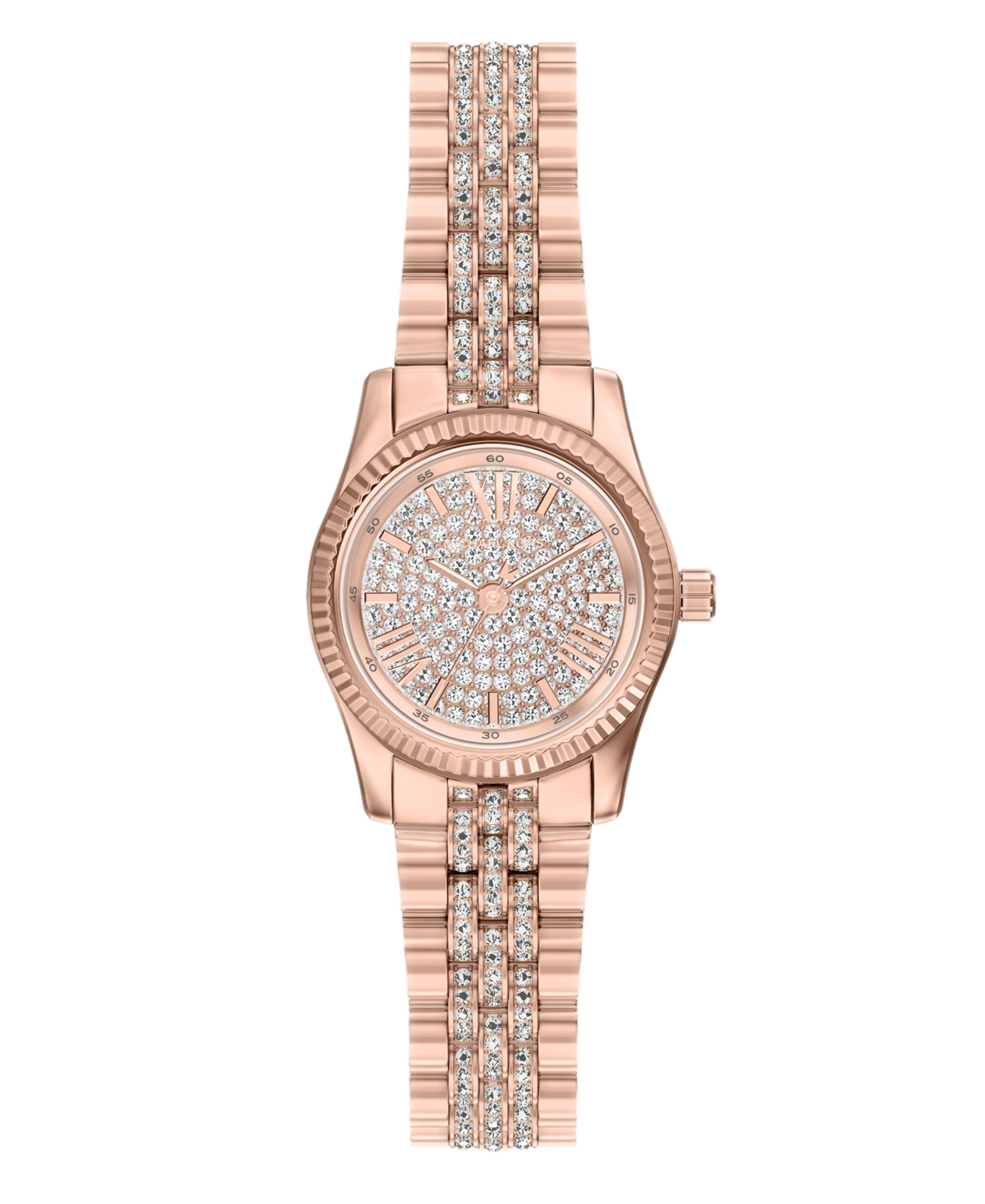 Click here for Michael Kors Womens Lexington Three-Hand Rose Gold... prices