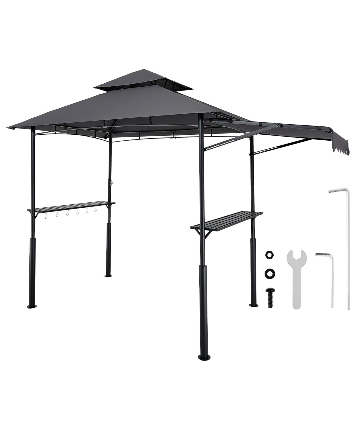 Click here for Mecale 8 x 5 ft Grill Gazebo  Double-Tiered Top Bb... prices