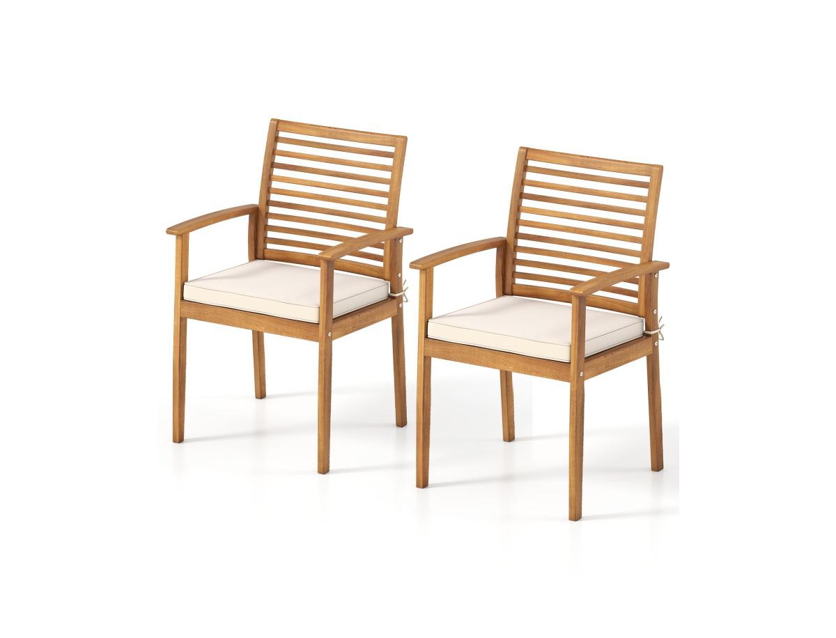 Click here for Slickblue Set of 2 Outdoor Patio Dining Chairs wit... prices