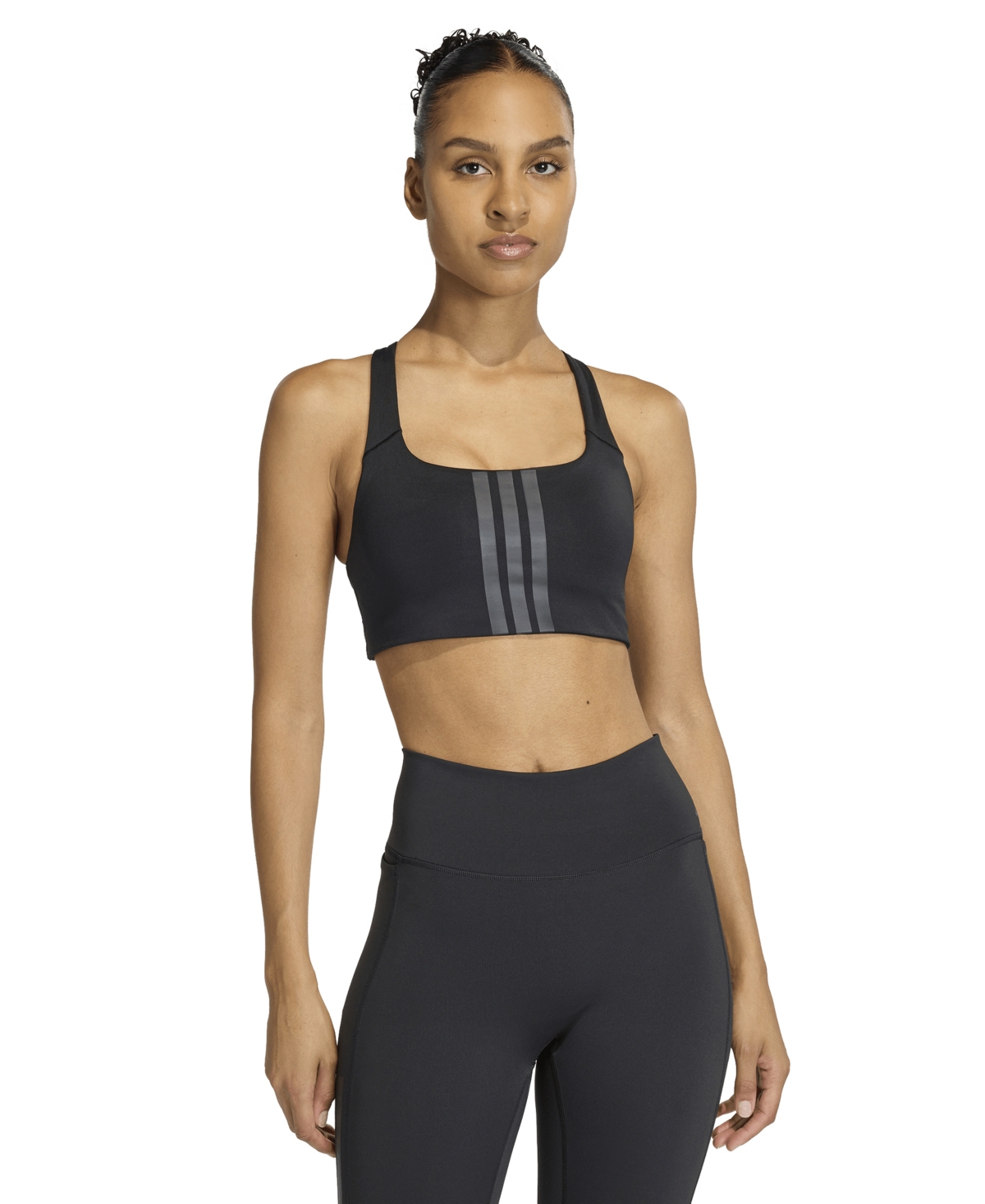 Click here for adidas Womens Optime Workout 3-Stripes Medium Supp... prices