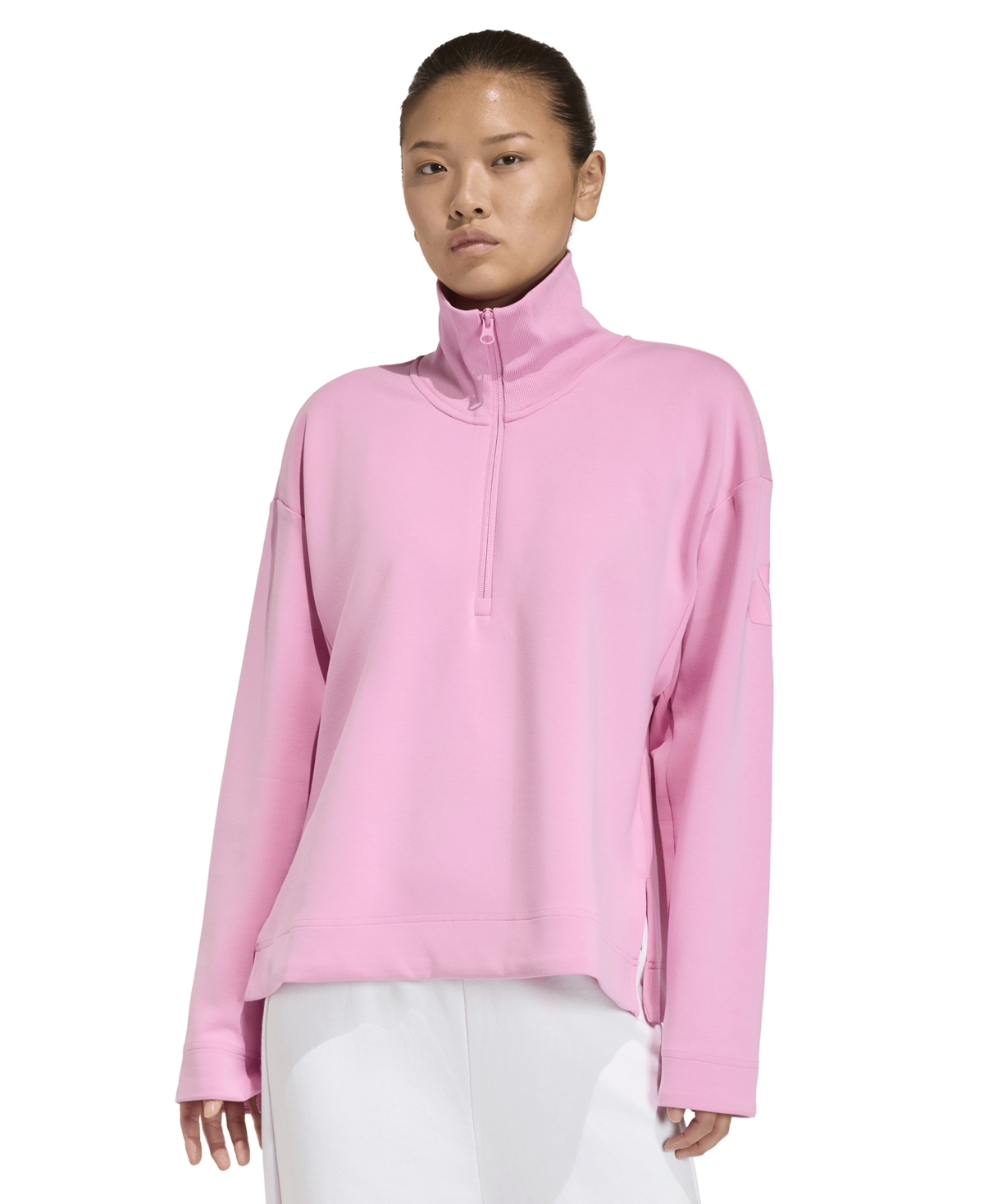 Click here for adidas Womens Soft Sportswear Lux Quarter-Zip Swea... prices