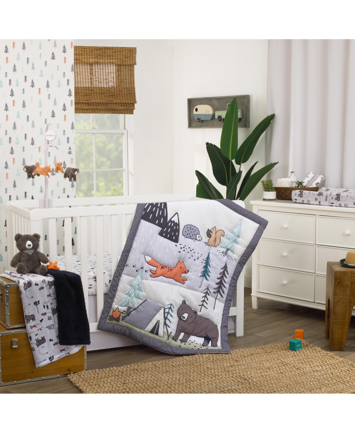 Click here for NoJo Carters Woodland Friends Gray Multi Colored B... prices