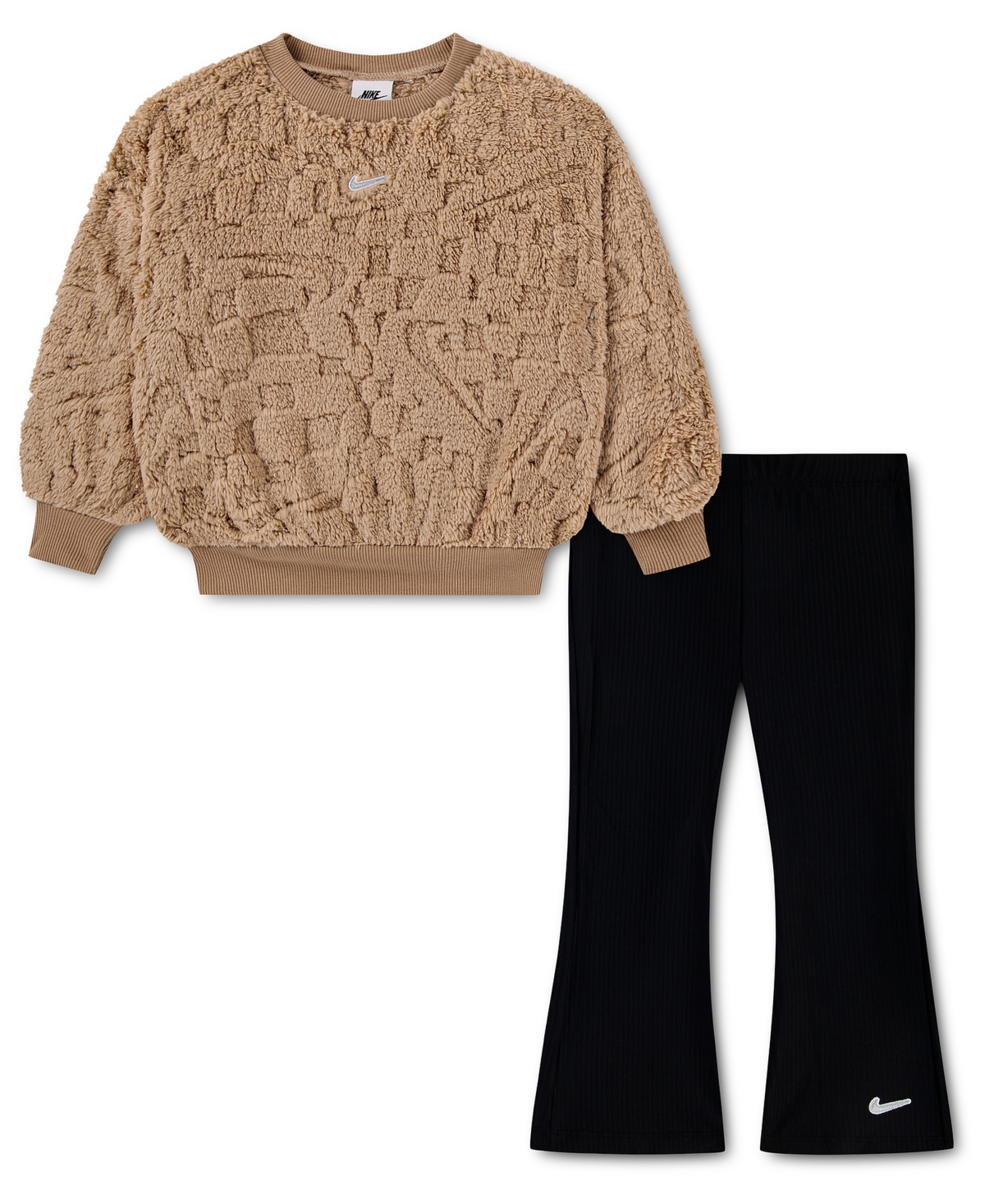 Click here for Nike Girls Toddler 2T-4T Cozy Ribbed Crewneck Top... prices