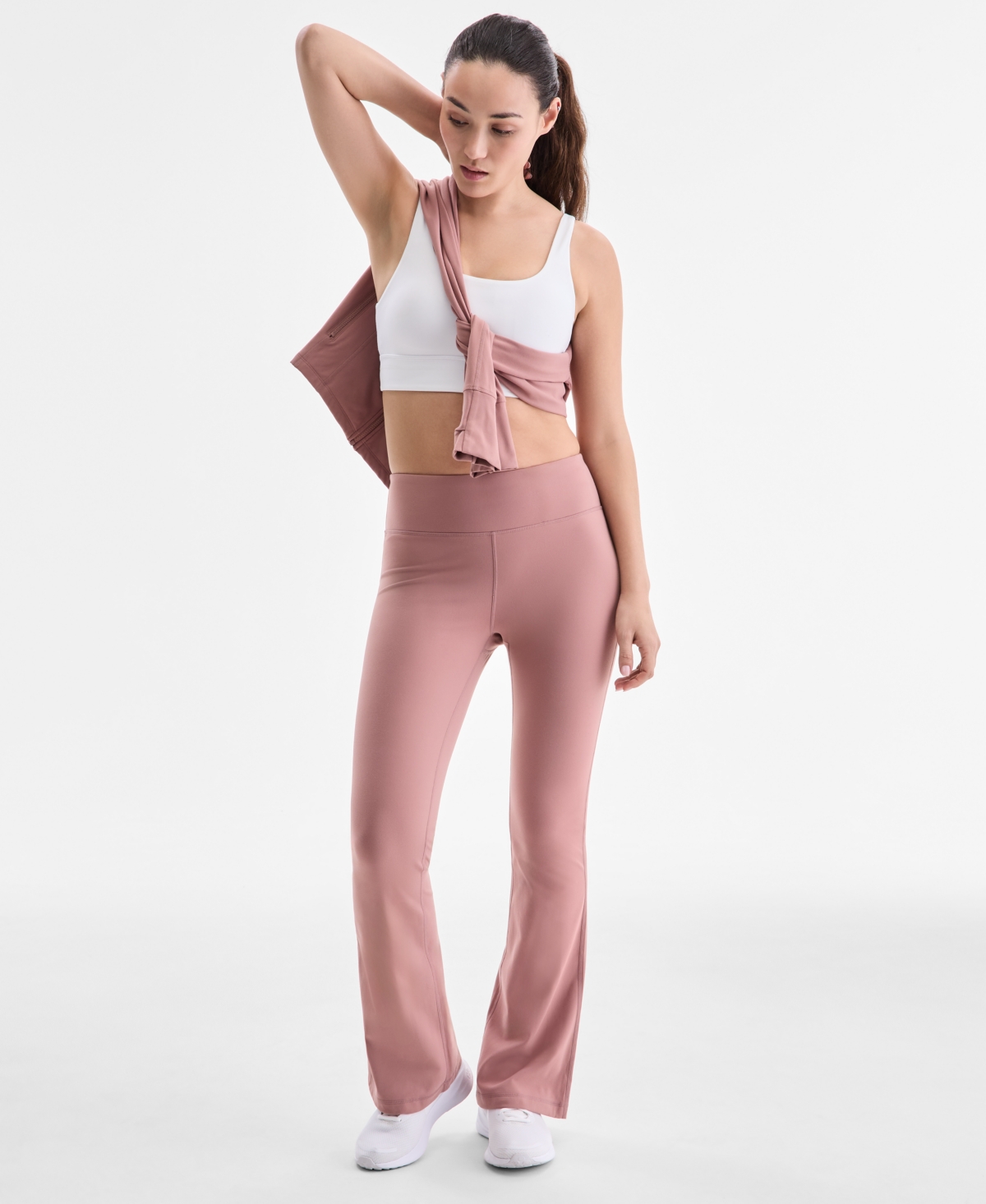 Click here for Id Ideology Womens Studio High Rise Flare Leggings... prices