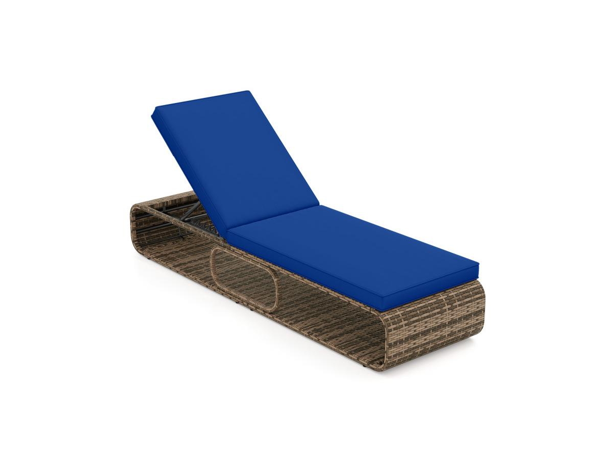 Click here for 7-Position Adjustable Pe Rattan Outdoor Chaise Lou... prices