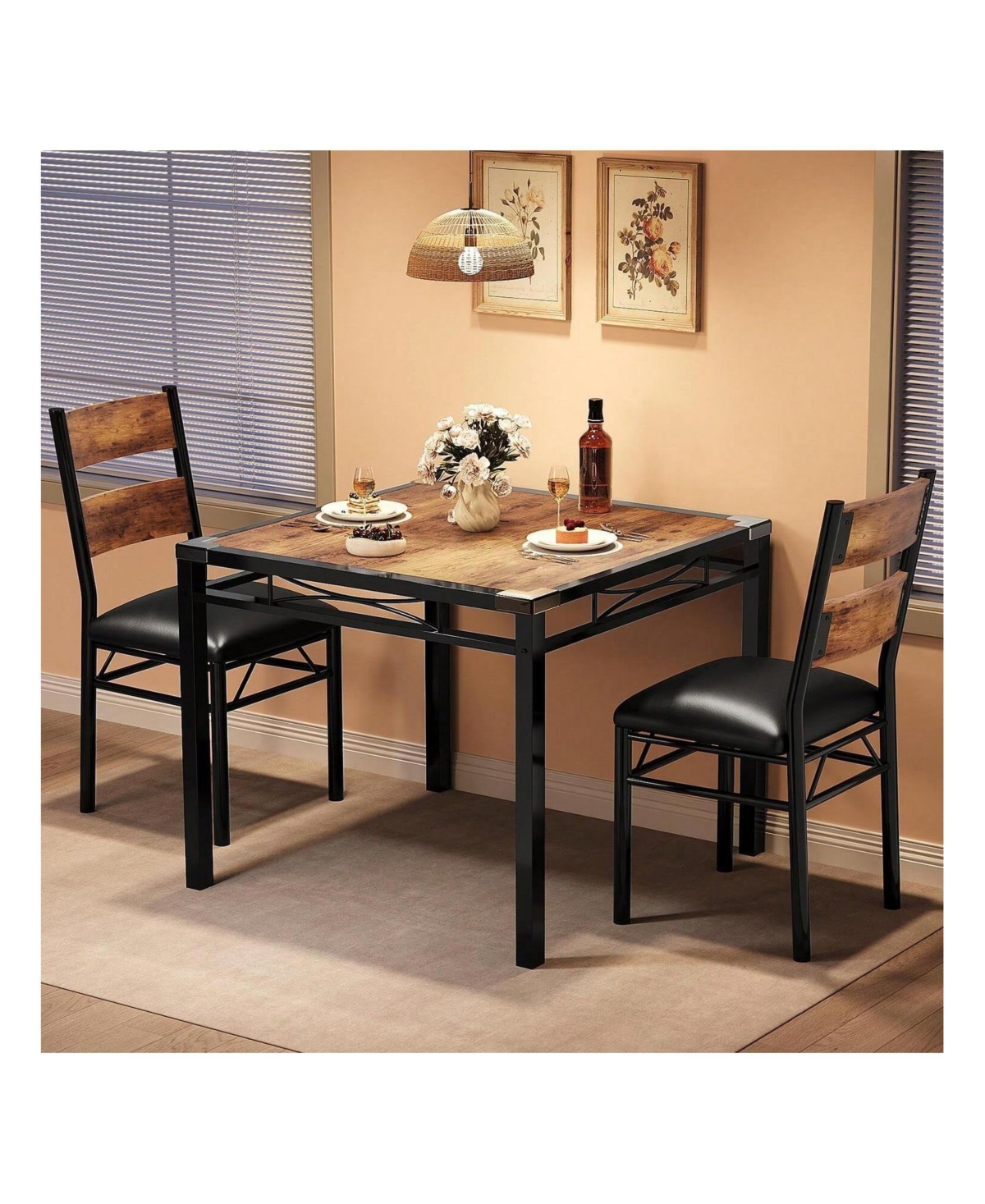 Click here for Gaomon Kitchen Table Home Dining Table Set For 2 W... prices