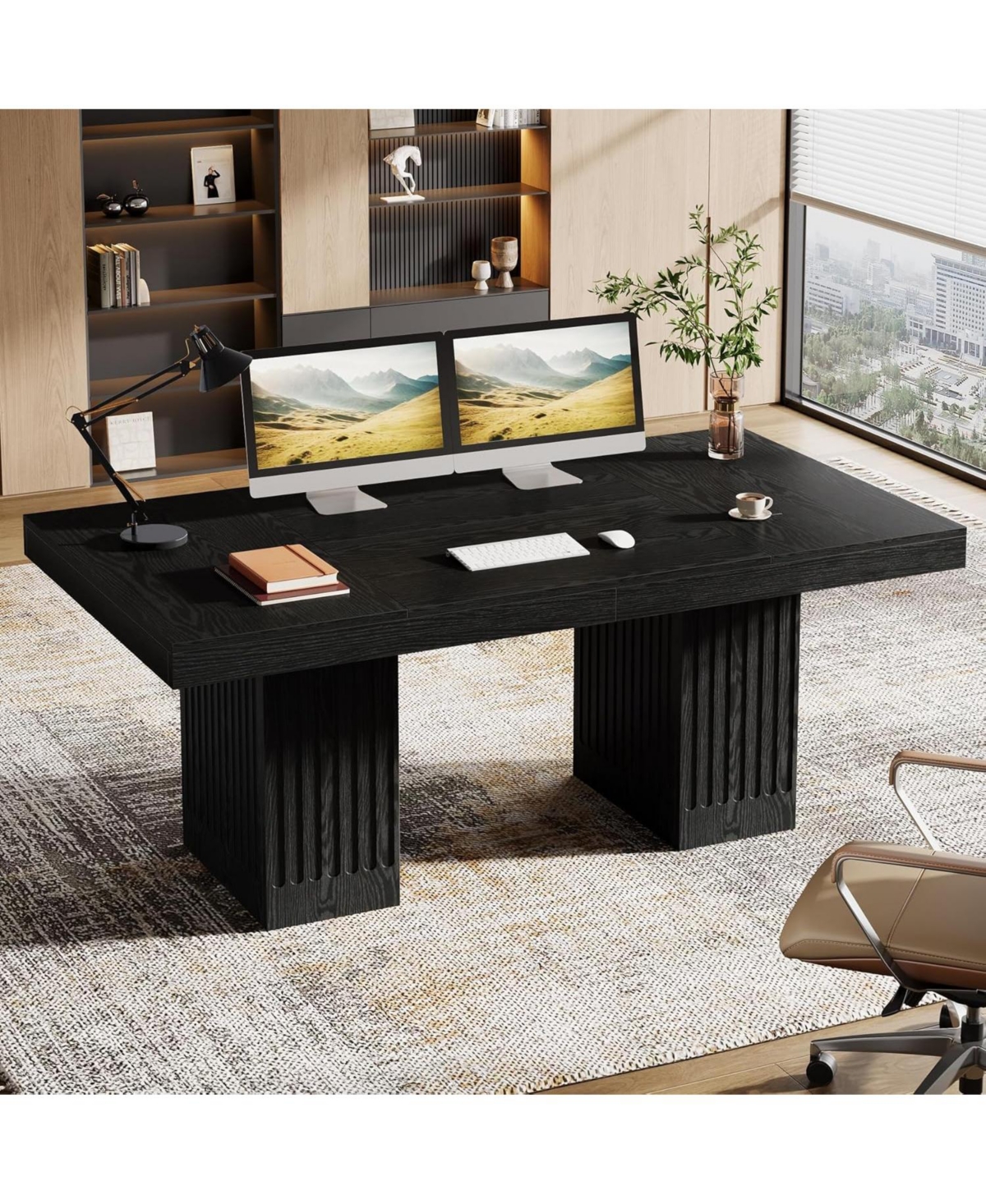 Click here for Tribesigns 63 Inch Executive Desk  Modern Office C... prices