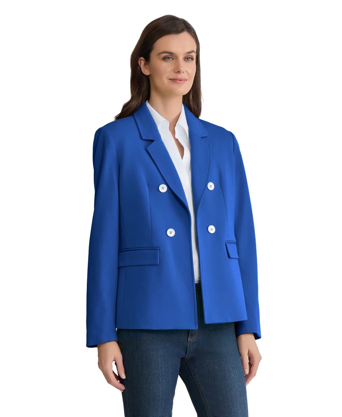 Click here for Jones New York Womens Double Breasted Jacket - Sap... prices
