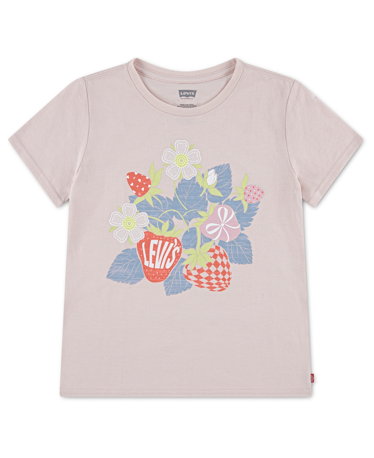 Click here for Levis Girls 7-16 Strawberries Graphic Pull-On Top... prices