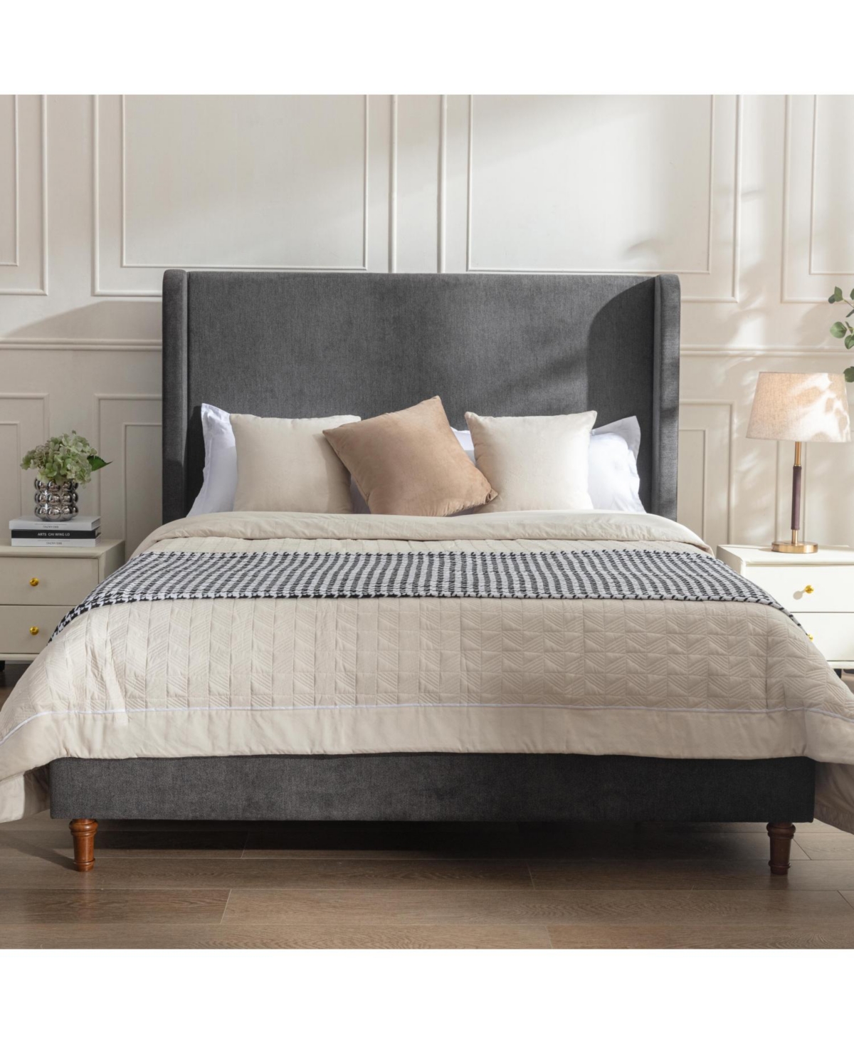 Click here for Streamdale Furniture Harper Tall Upholstered Bed... prices
