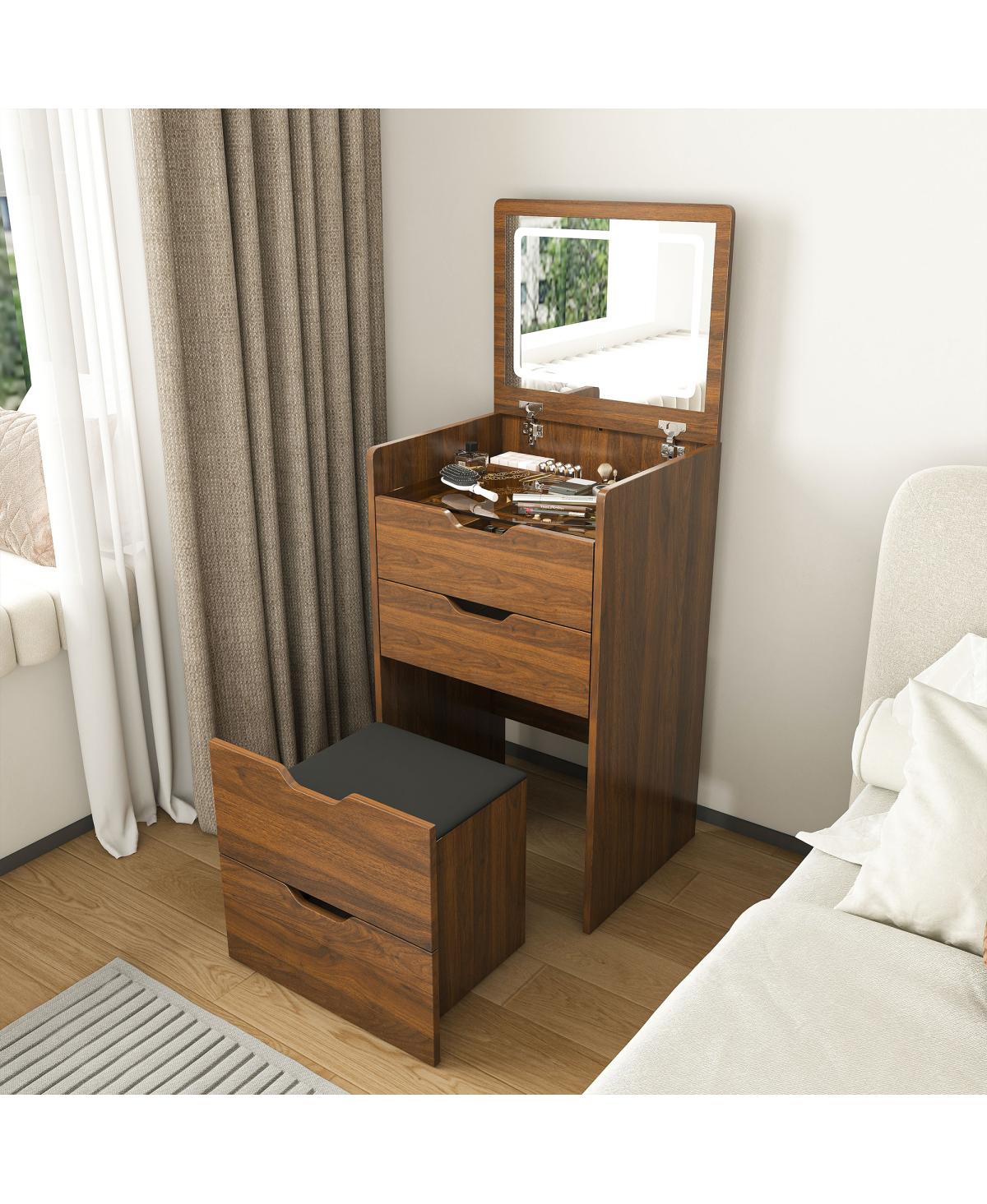 Click here for Streamdale Furniture 3-in-1 Vanity Desk with Light... prices