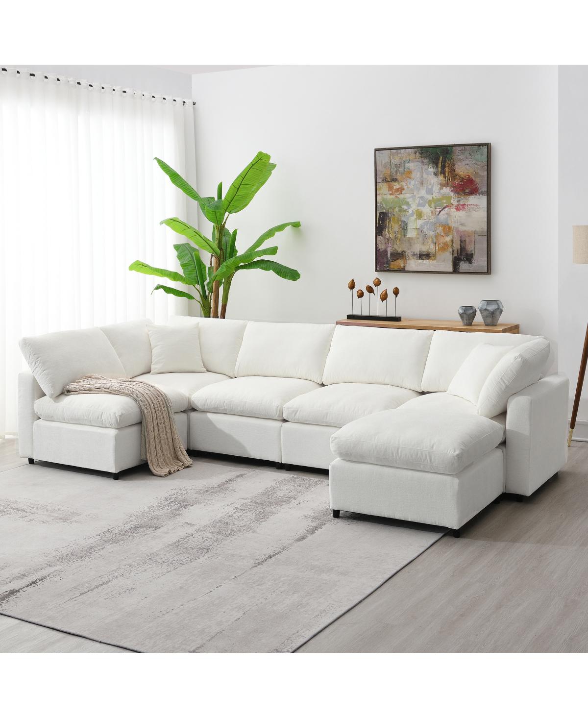 Click here for Streamdale Furniture 130" Modular Cloud Sofa... prices