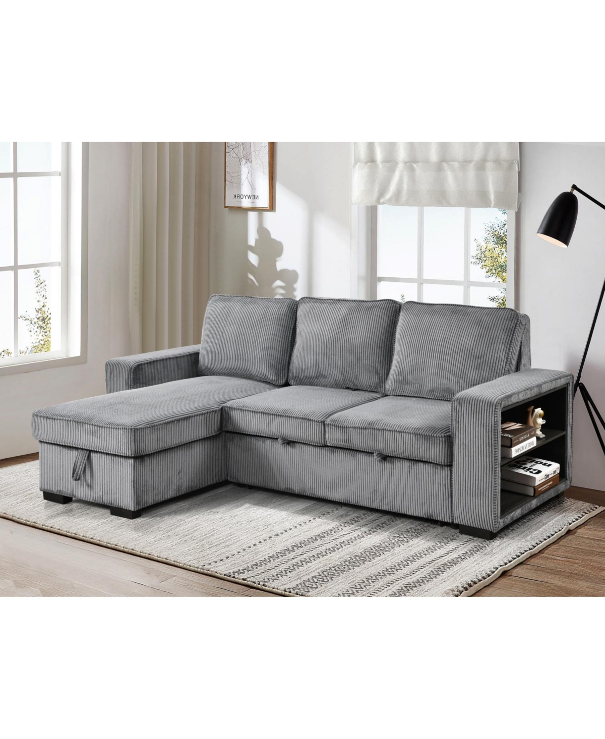 Click here for Streamdale Furniture L-Shaped Sectional Sofa Bed w... prices