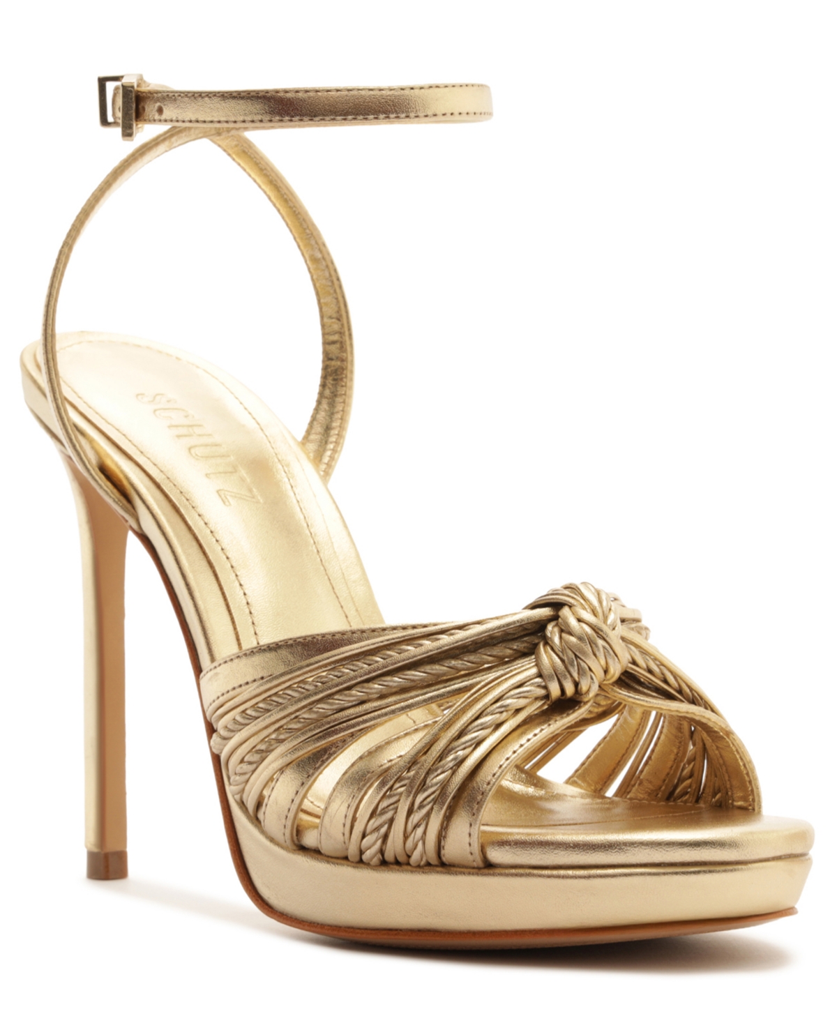 Click here for Schutz Womens Gaya Round Toe Dress Sandals - Plati... prices