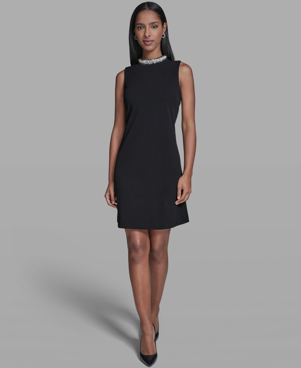 Click here for Karl Lagerfeld Paris Womens A-Line Embellished Moc... prices