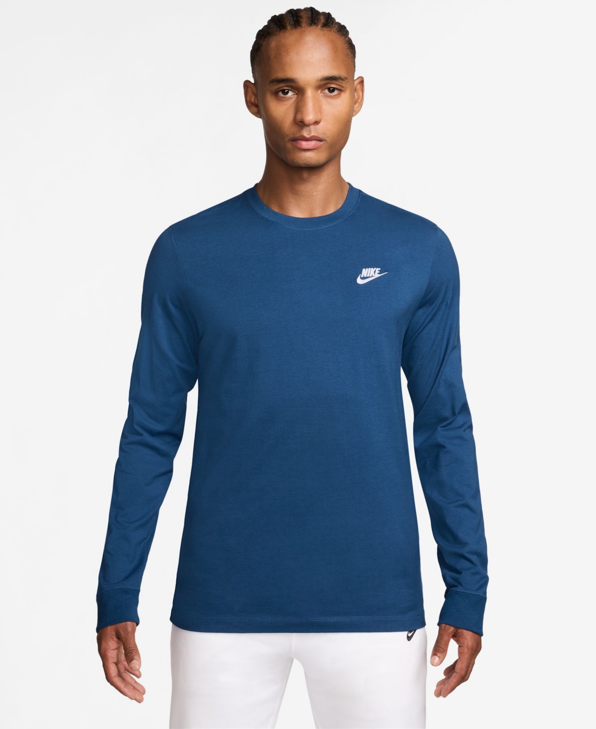 Click here for Nike Mens Long Sleeve Sportswear Club T-Shirt - Co... prices