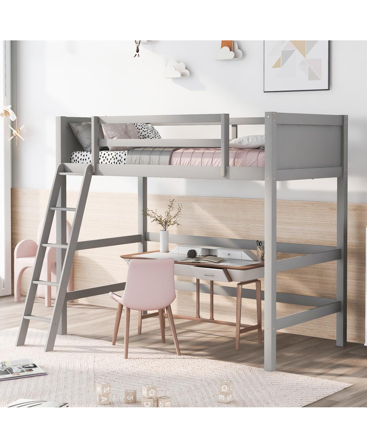 Click here for Streamdale Furniture Solid Wood Twin Size Loft Bed... prices