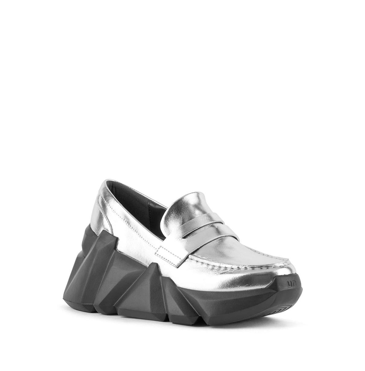 Click here for United Nude Womens Space Kick Loafer - Silver ii prices