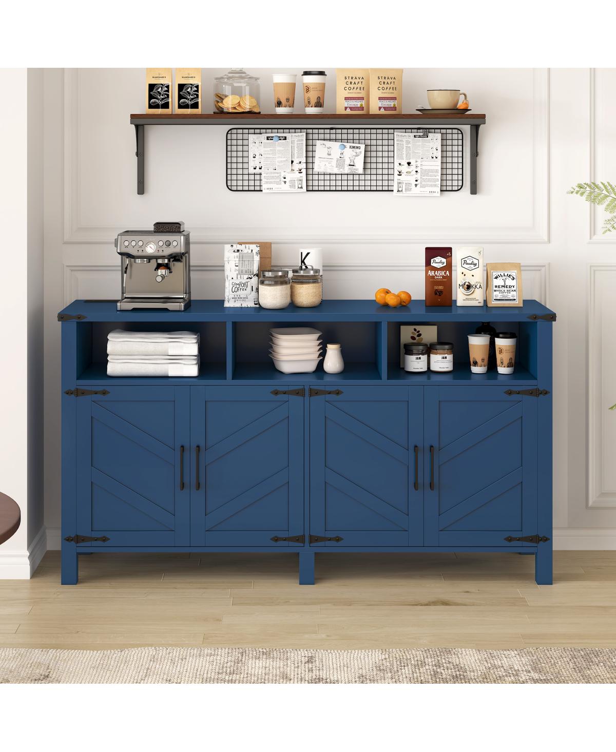 Click here for Streamdale Furniture 59" Modern 4-Door Sidebo... prices