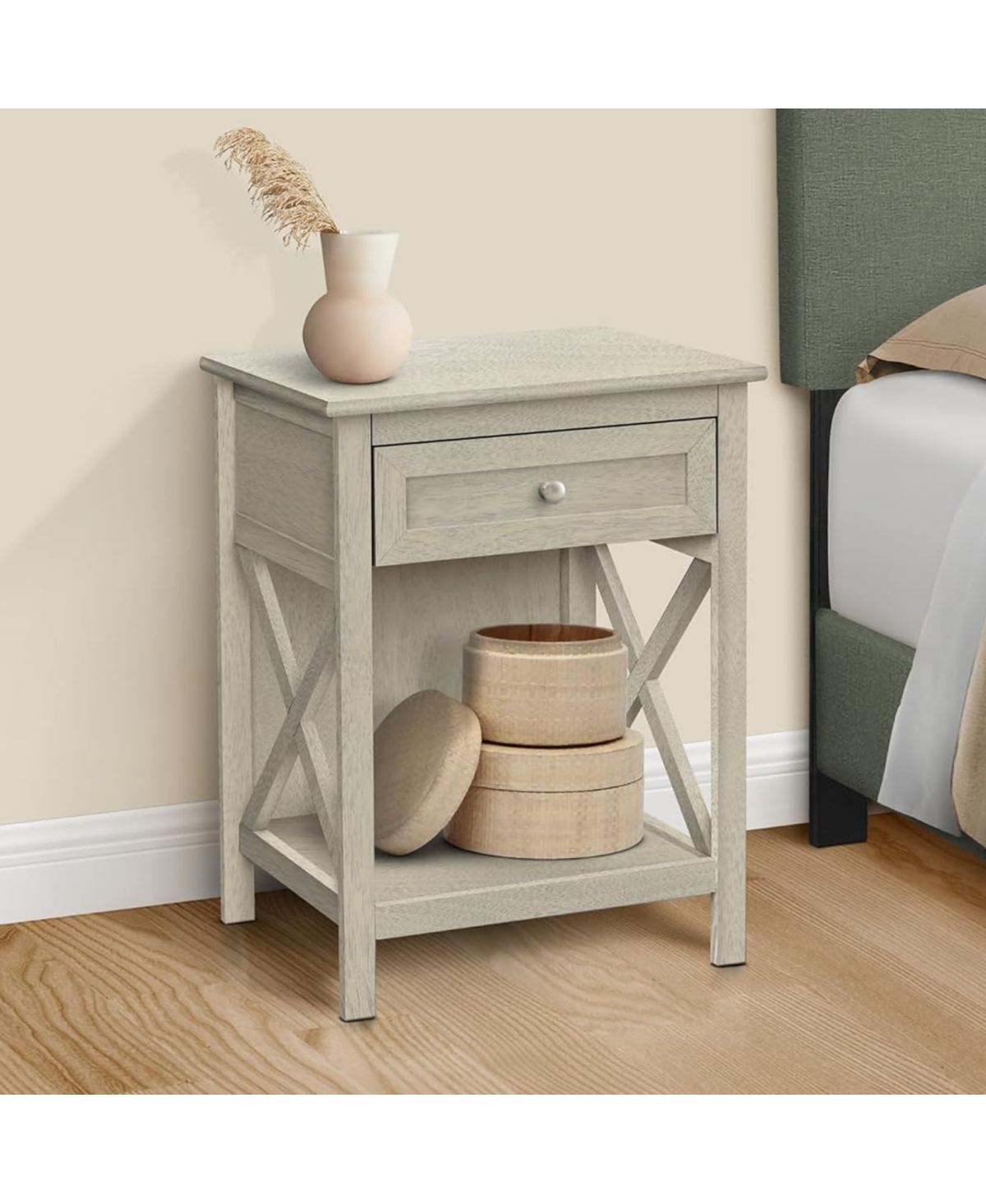 Click here for Streamdale Furniture Antique White Key West End Ta... prices