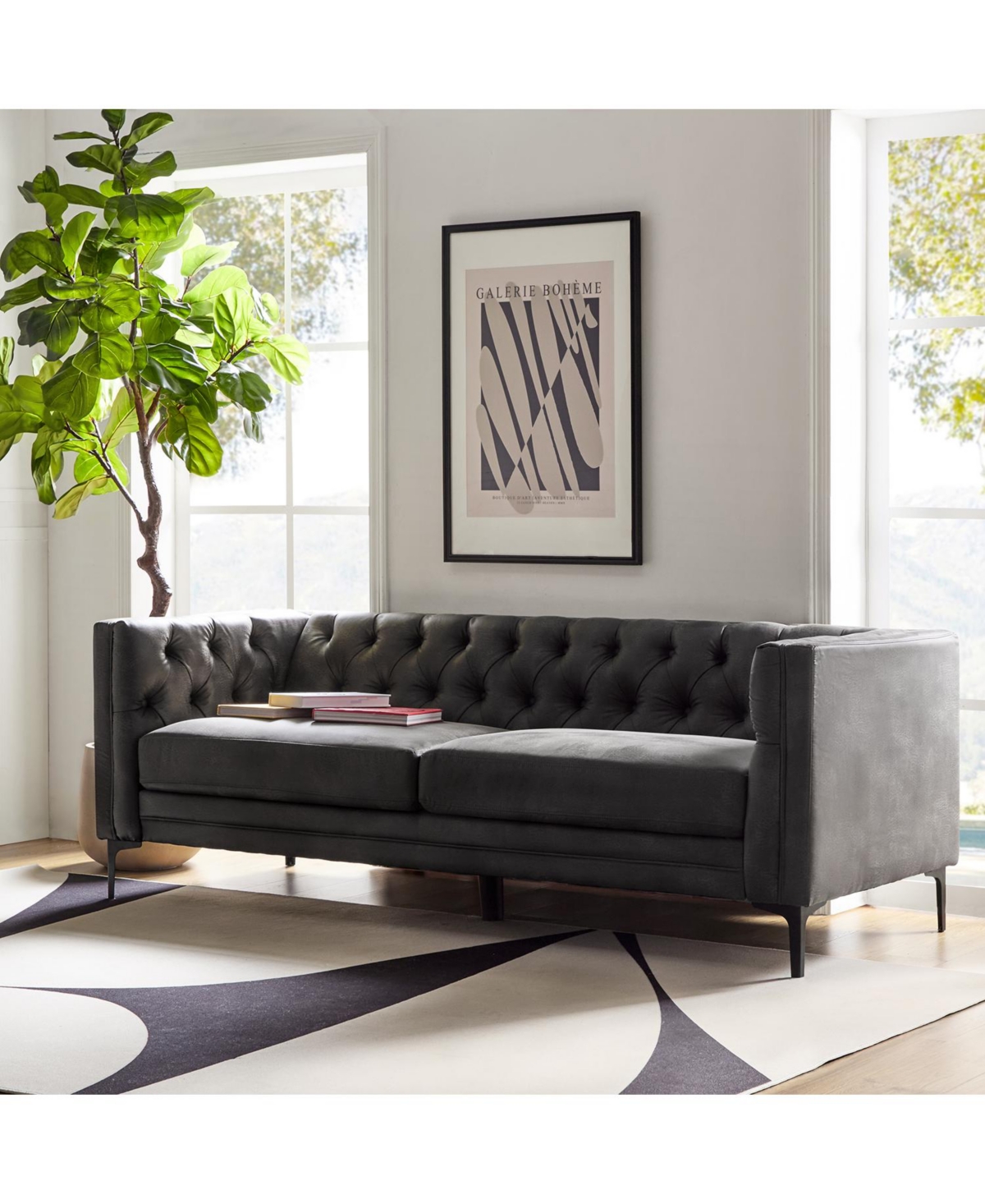 Click here for Hulala Home Wales Contemporary 84" Upholstere... prices