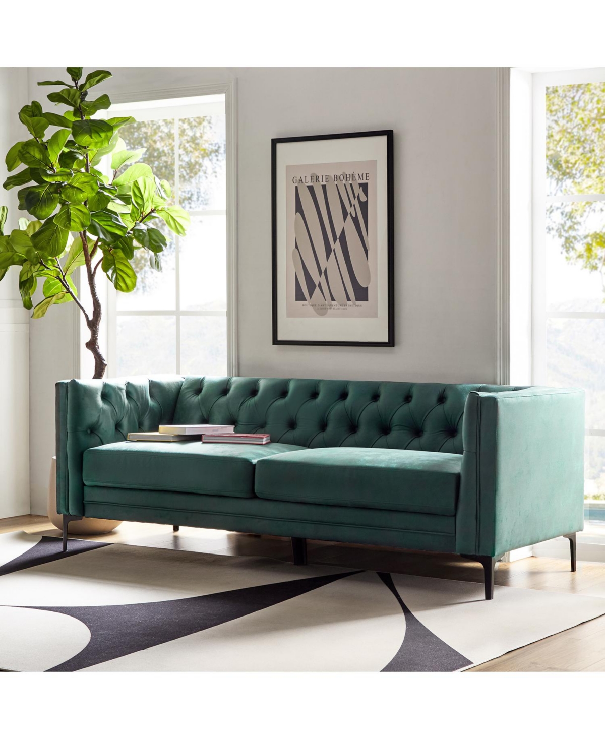 Click here for Hulala Home Wales Contemporary 84" Upholstere... prices