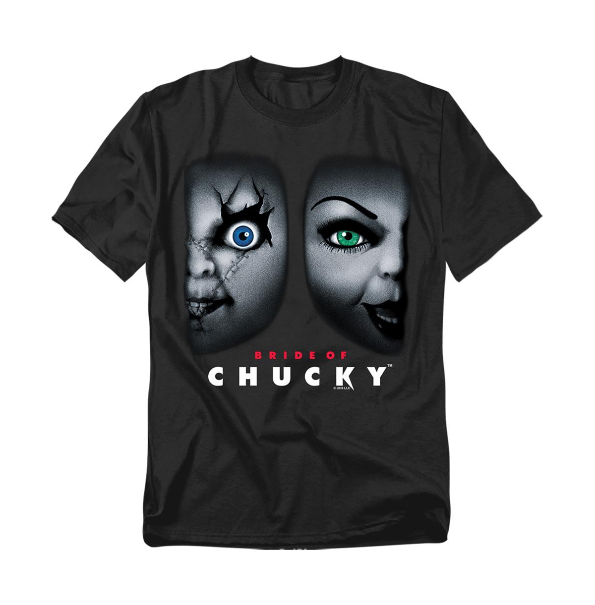 Click here for Chucky Mens Bride Of Happy Couple T Shirt - Black prices