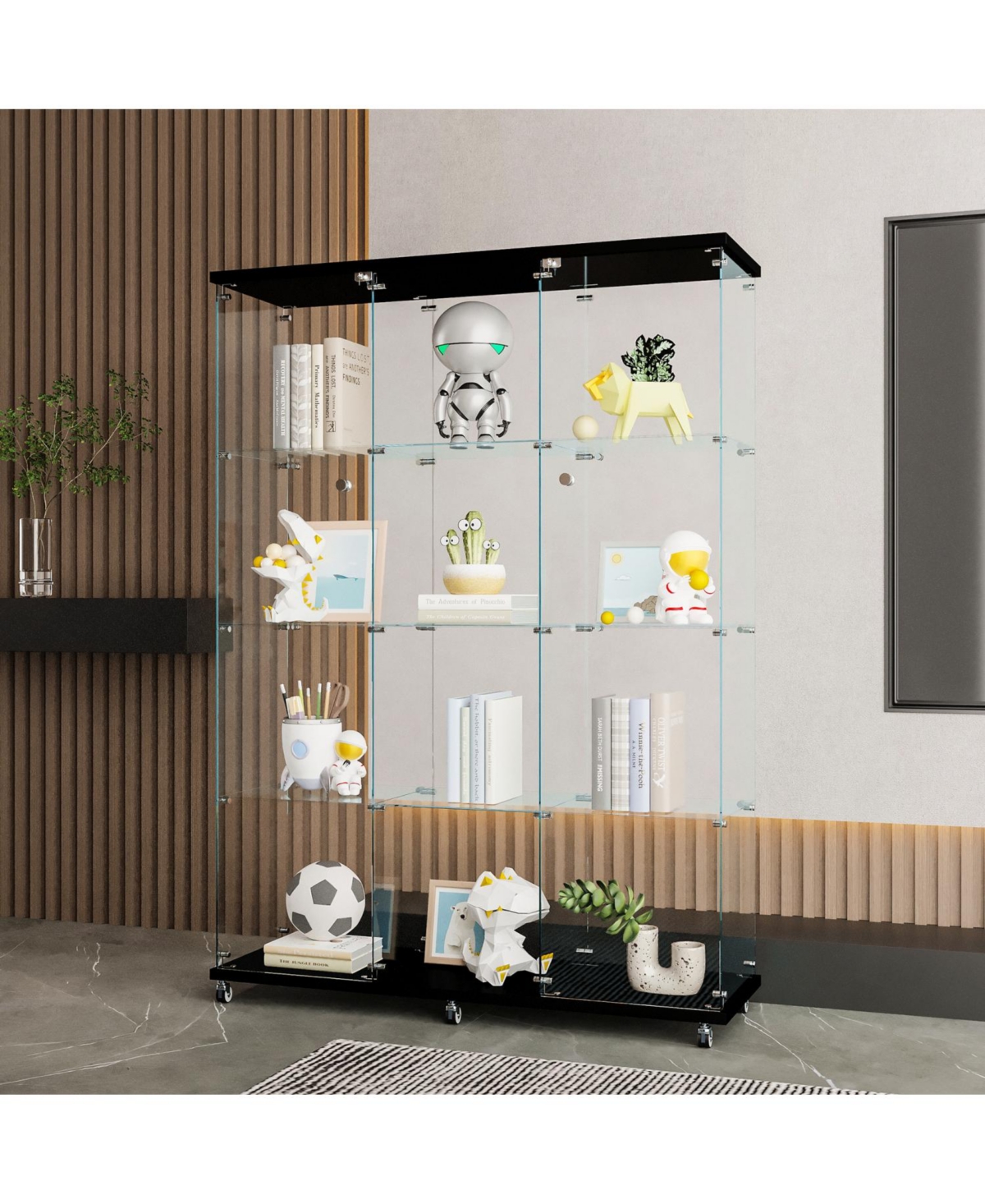 Click here for Streamdale Furniture Black Glass Display Cabinet |... prices