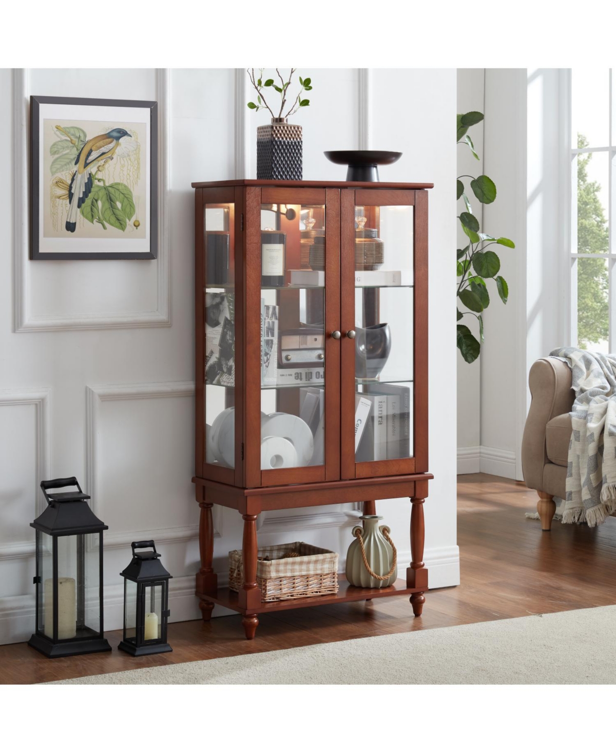 Click here for Streamdale Furniture Streamdale Lighted Curio Cabi... prices