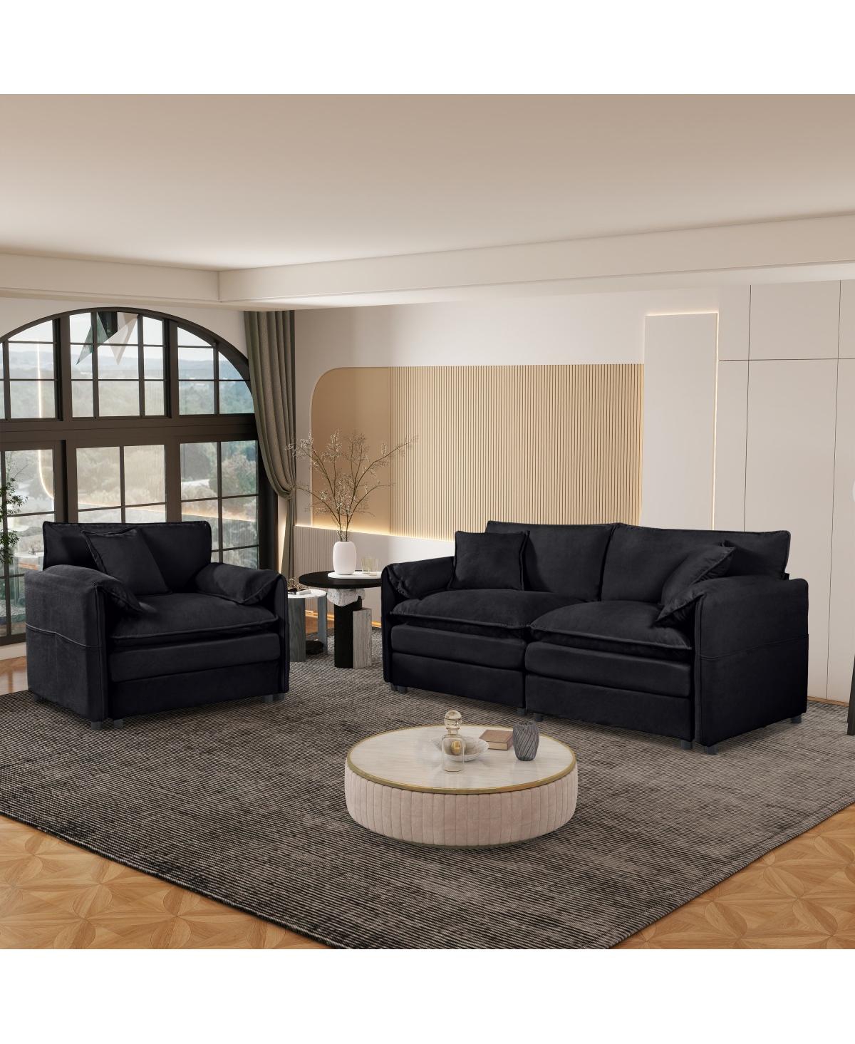 Click here for Streamdale Furniture Luxury 2-Piece Chenille Cloud... prices