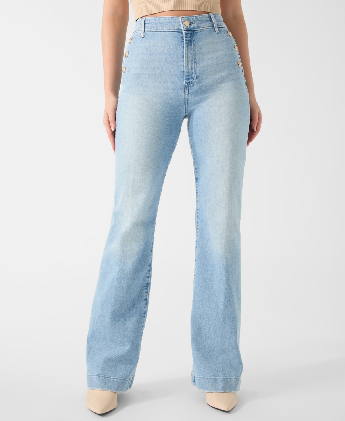 Click here for Guess Womens Faye High-Waist Pants - Anchor Bay prices