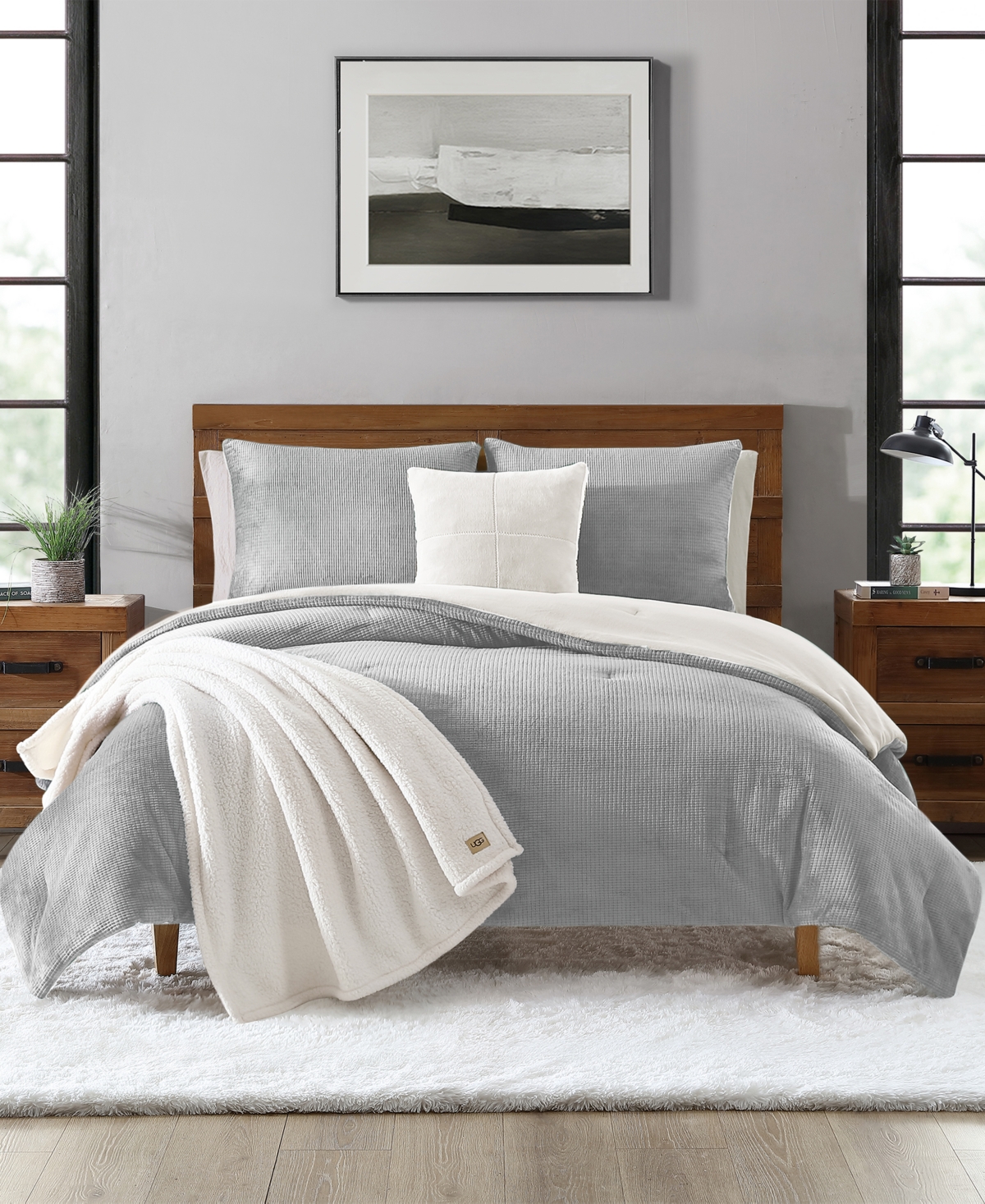 Click here for Ugg Brody Reversible 5-Pc. Comforter Set  King - S... prices