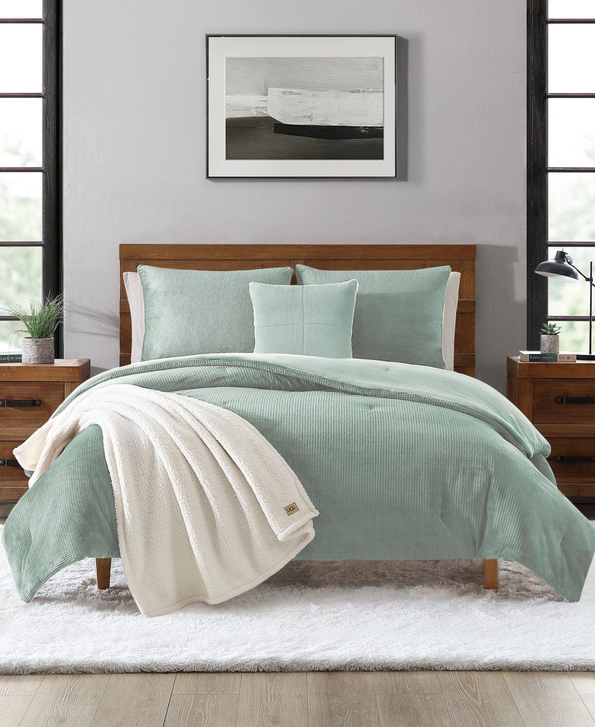 Click here for Ugg Brody Reversible 5-Pc. Comforter Set  King - A... prices