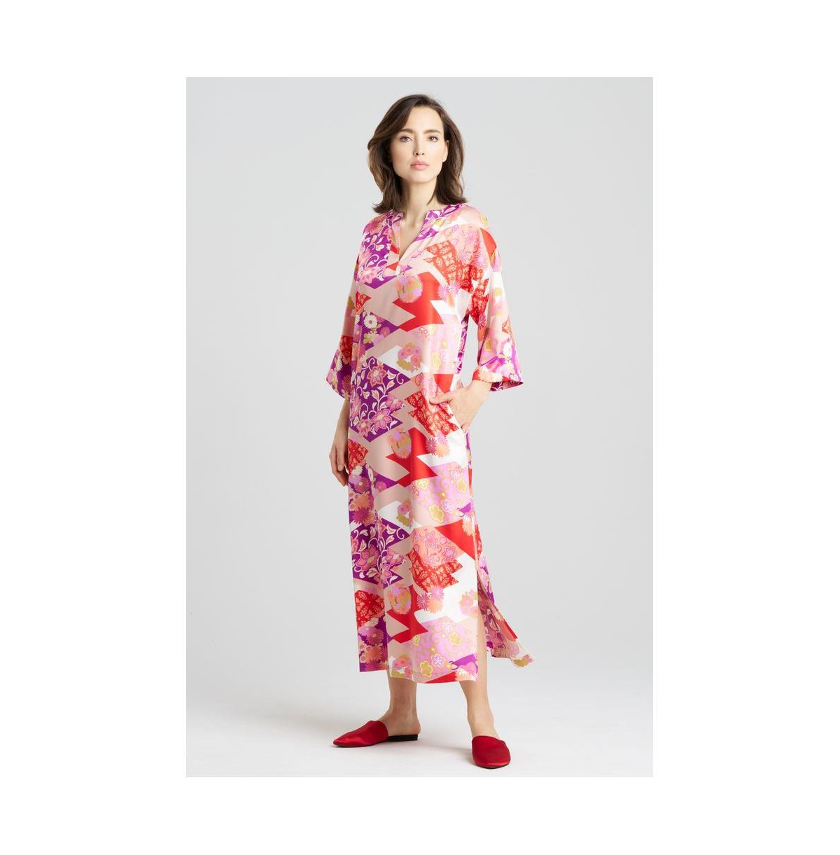 Click here for Natori Womens Deco - Satin Caftan - Orange prices